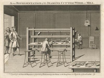 'A True Representation of the Diamond Cutters Wheel or Mill'' Art ...