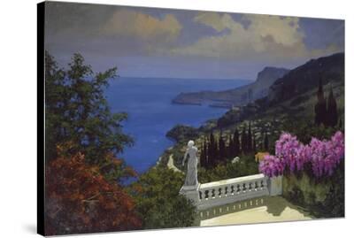 'A View across to Monaco' Stretched Canvas Print - Lucio Sollazzi ...