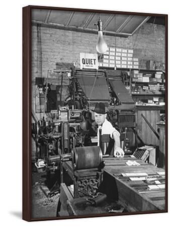 'A View of the Printing Room of the Quitman Free Press Newspaper ...