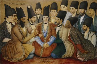 'A Young Qajar Prince and His Entourage' Giclee Print - Abul Hasan ...