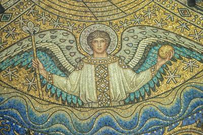 'Aachen Cathedral, Mosaic of Arch Angel, Aachen, Germany' Photographic ...