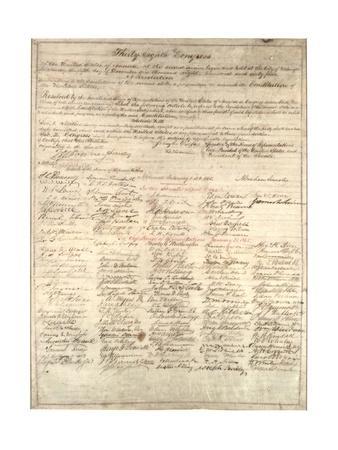 Congressional Copy of the Thirteenth Amendment Resolution, February 1 ...