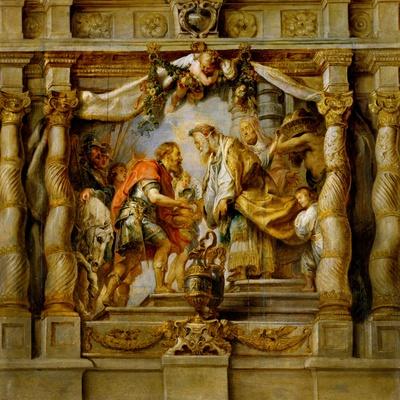 'Abraham Offers Tithes to Priest-King Melchizedek of Salem' Giclee ...