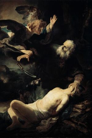 'Abraham Sacrificing Isaac, 1635' Giclee Print - Rembrandt van Rijn ...