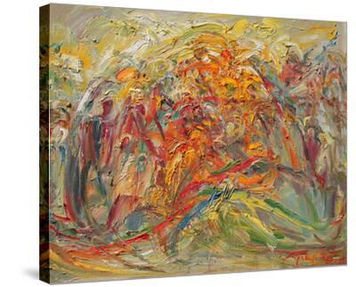 'Abstract Impasto Oil Painting' Stretched Canvas Print | AllPosters.com