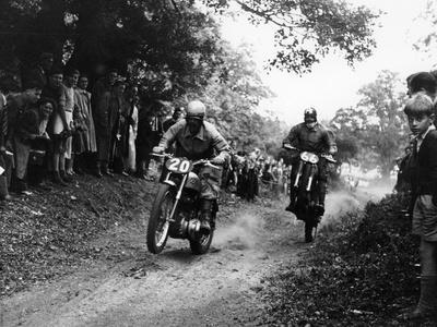 'Action from the National (Ope) Shrubland Park Scramble, Suffolk, 1952 ...