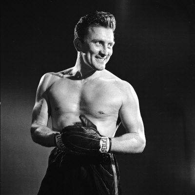 'Actor Kirk Douglas in a Boxing Pose' Premium Photographic Print ...