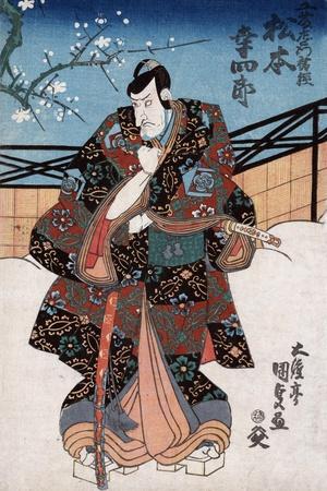 'Actor Matsumoto Koshiro 5th as Kudo Toraemon Kudosuke, Japanese Wood ...