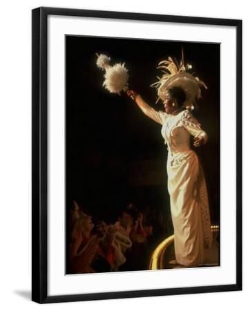 'Actress Pearl Bailey Pointing Parasol as Dolly Levi in Scene from ...