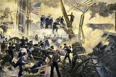 'Admiral David G. Farragut in the Rigging during the Battle of Mobile ...