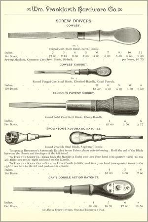 'Advertisement for Screwdrivers' Print | AllPosters.com