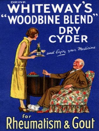 'Advertisement for 'Whiteway's 'Woodbine Blend' Dry Cyder', 1920s ...