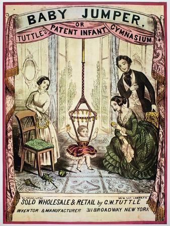 'Advertising poster of the self-assembly jumper swing built in rubber ...