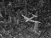 'Aerial View of a DC-4 Passenger Plane Flying over Midtown Manhattan ...