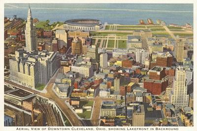 'Aerial View of Cleveland, Ohio' Art | AllPosters.com