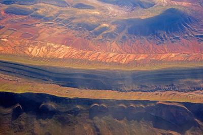 'Aerial view of colorful land pattern, Bolivia' Photographic Print ...