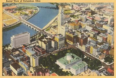 'Aerial View of Columbus, Ohio' Prints | AllPosters.com