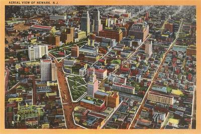 'Aerial View of Newark, New Jersey' Posters | AllPosters.com