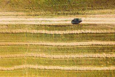 'Aerial View Of Renault Duster Car SUV Parked Near Countryside Road In ...