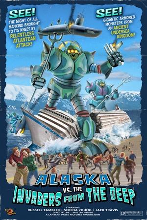 'Alaska vs. the Invaders from the Deep' Poster - Lantern Press ...