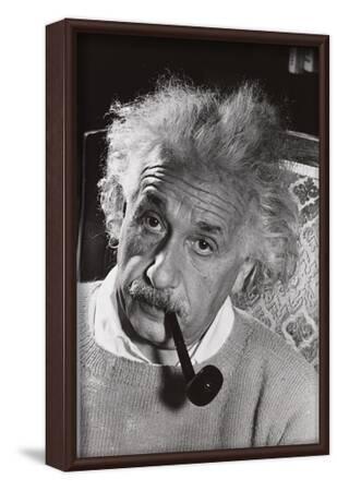 'Albert Einstein at Princeton, 1940' Photographic Print - Lucien Aigner ...