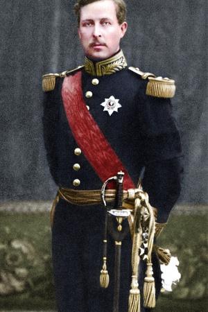 'Albert I (1875-1934), King of the Belgians from 1909, in military ...
