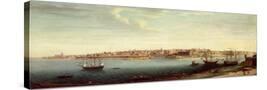 View of Valetta and the Grand Port of Malta with Ships of the Knights ...