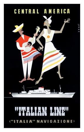 'Italian Line Poster' Giclee Print - Alda Sassi | AllPosters.com