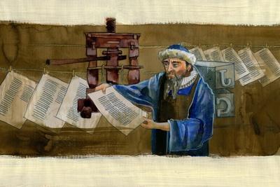 'Portrait of Johannes Gensfleisch Dit Gutenberg (1400-1468), German ...