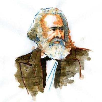 Portrait of Karl Marx (1818-1883), Philosopher and Political Theorist ...