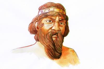 'Representation of the Deity Pallas (Greek Mythology: Pallas)' Giclee ...