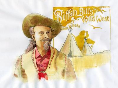 'William Frederick Cody - known as Buffalo Bill - Portrait of Buffalo ...