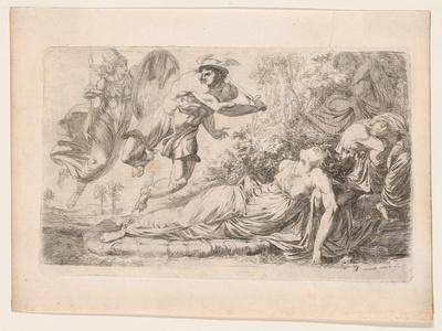 'Perseus and the Sleeping Medusa, 1774 (Etching)' Giclee Print ...