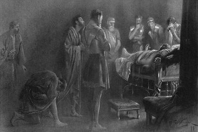 'Alexander the Great on His Death Bed' Prints - A. Castaigne ...