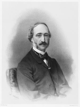'Alexandre-Edmond Becquerel French Physicist in 1865' Print - C. Fuhr ...