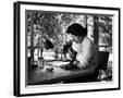 'Biologist/Author Rachel Carson Working with Microscope at Her Home ...