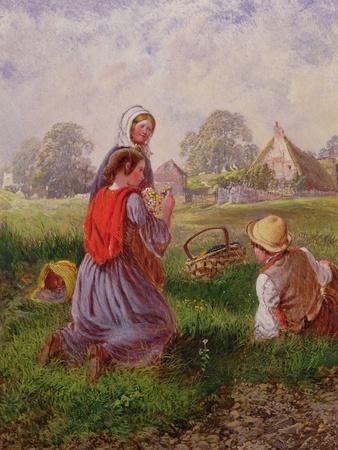 Picking Flowers Giclee Print - Alfred H Green | AllPosters.com