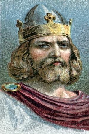 'Alfred the Great (849-89), Anglo-Saxon King of Wessex from 871' Giclee ...