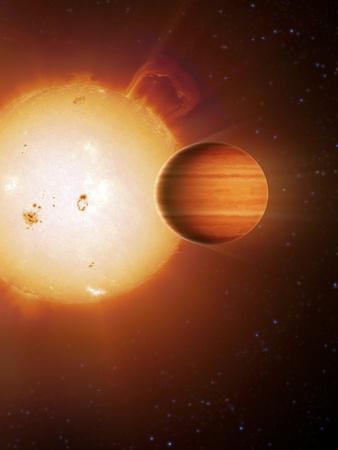 'Alien Gas Giant Planet, Artwork' Photographic Print - Detlev Van ...