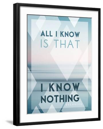 'All I Know Is I Know Nothing' Art - Lee Frost | AllPosters.com
