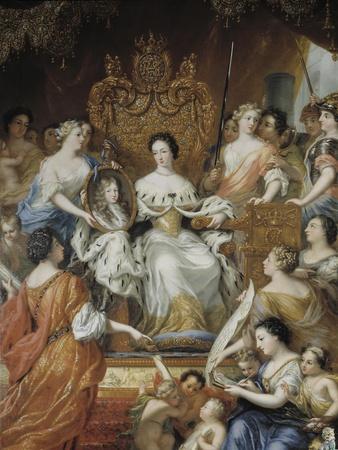 Allegory of the regency of Ulrika Eleonora of Sweden (1656-1693), End ...