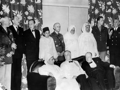 'Allied Nations War Strategy Conference in Casablanca, French Morocco ...