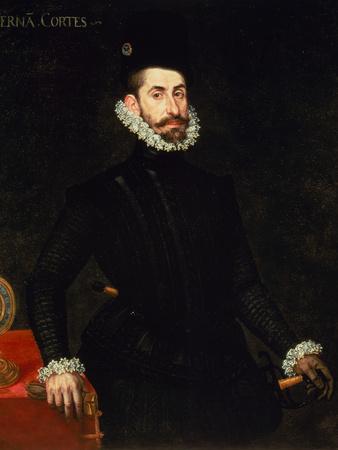 'Portrait of Hernan Cortes' Giclee Print - Alonso Sanchez Coello ...