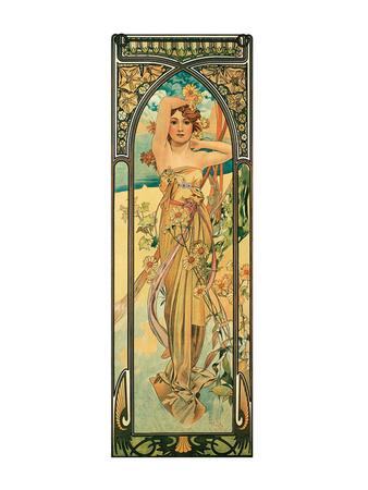 'Day' Premium Giclee Print - Alphonse Mucha | AllPosters.com