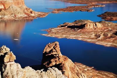 'Alstrom Point at sunset, Lake Powell, Utah, USA' Photo | AllPosters.com