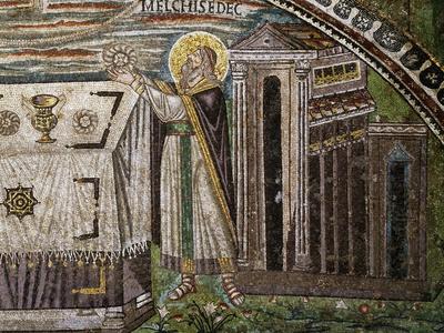 'Altar, Melchizedek Bringing Bread as Offering and Temple' Photographic ...
