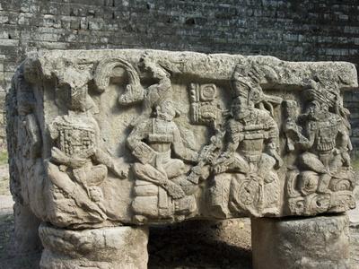 'Altar Q, West Court, Copan Archaeological Park, Copan, UNESCO World ...