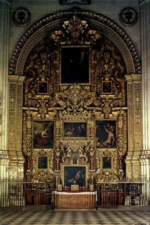 'Altarpiece of Jesus Nazareno in the Cathedral of Granada. Designed in ...