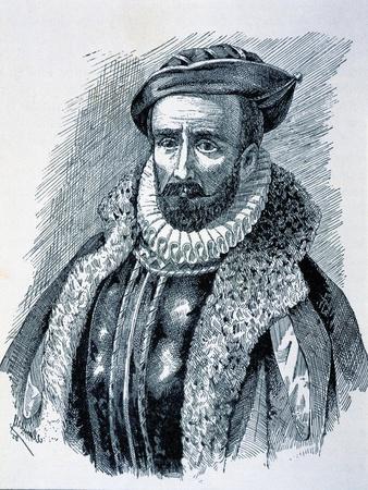 'Alvaro Mendaña de Neira (1541-1595), Spanish navigator' Giclee Print ...