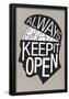 'Always Keep It Open Poster' Posters | AllPosters.com